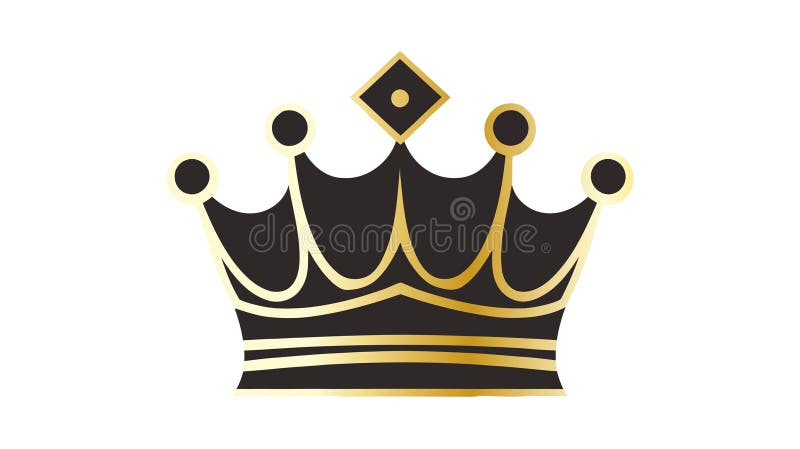 Crown Logo, Icon. Vector Illustration Isolated on White Background ...