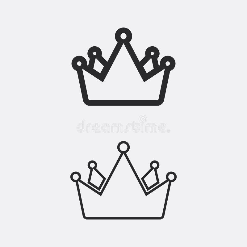 Crown Logo and Queen, King Logo DesignTemplate Vector Illustration ...