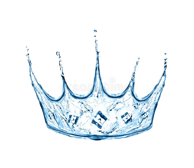 Crown Formed by Drops of Water Splash Stock Vector - Illustration of ...