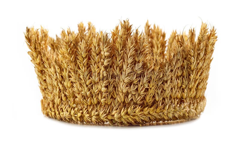 Crown Made of Wheat Ears of Cereals Stock Photo - Image of king, food ...