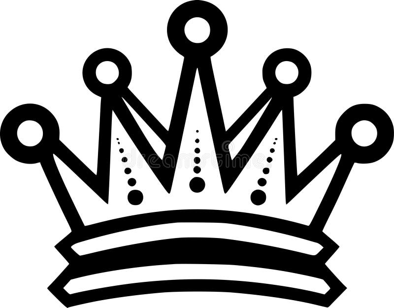 Crown - Minimalist and Flat Logo - Vector Illustration Stock Vector ...