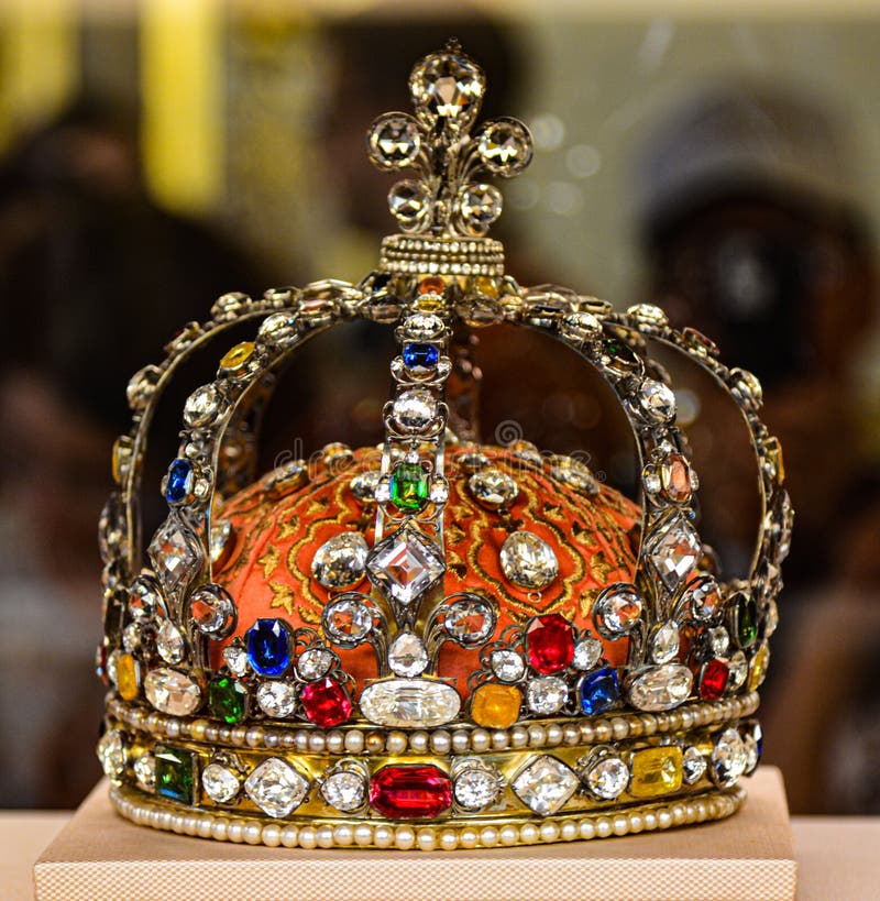 The Crown of the Most Powerful, Studded with Beautiful Diamonds Stock ...