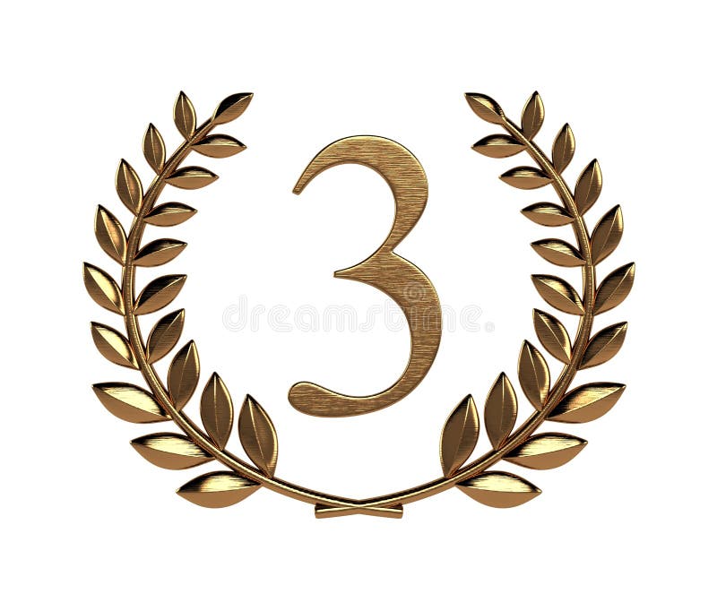 Crown Number of Laurel stock illustration. Illustration of king - 177394917