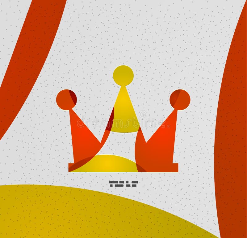 Crown paper modern design stock vector. Illustration of header - 32268034