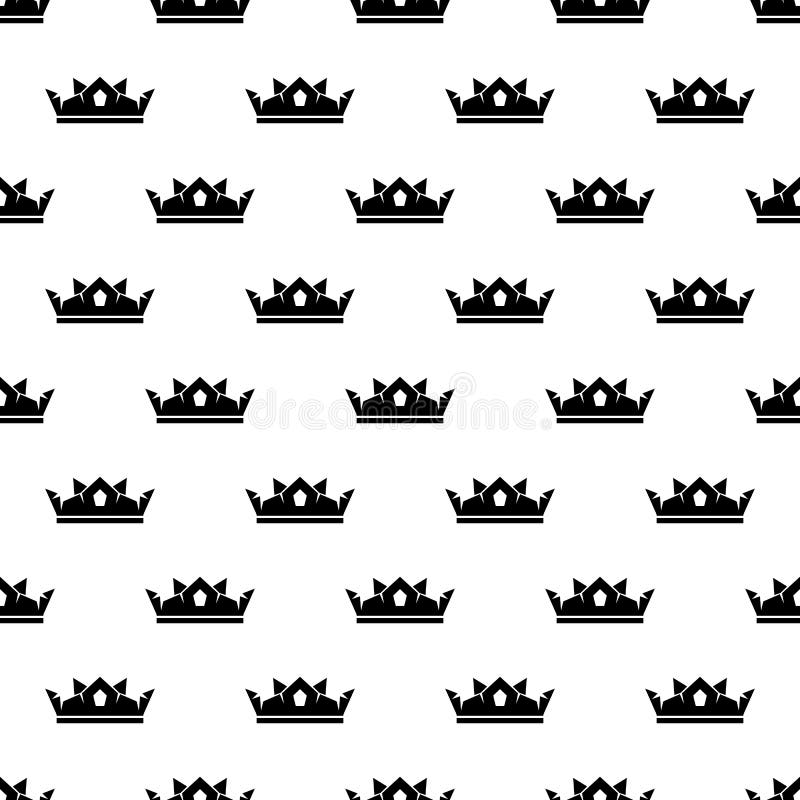 Crown pattern seamless stock vector. Illustration of fairytale - 78832433