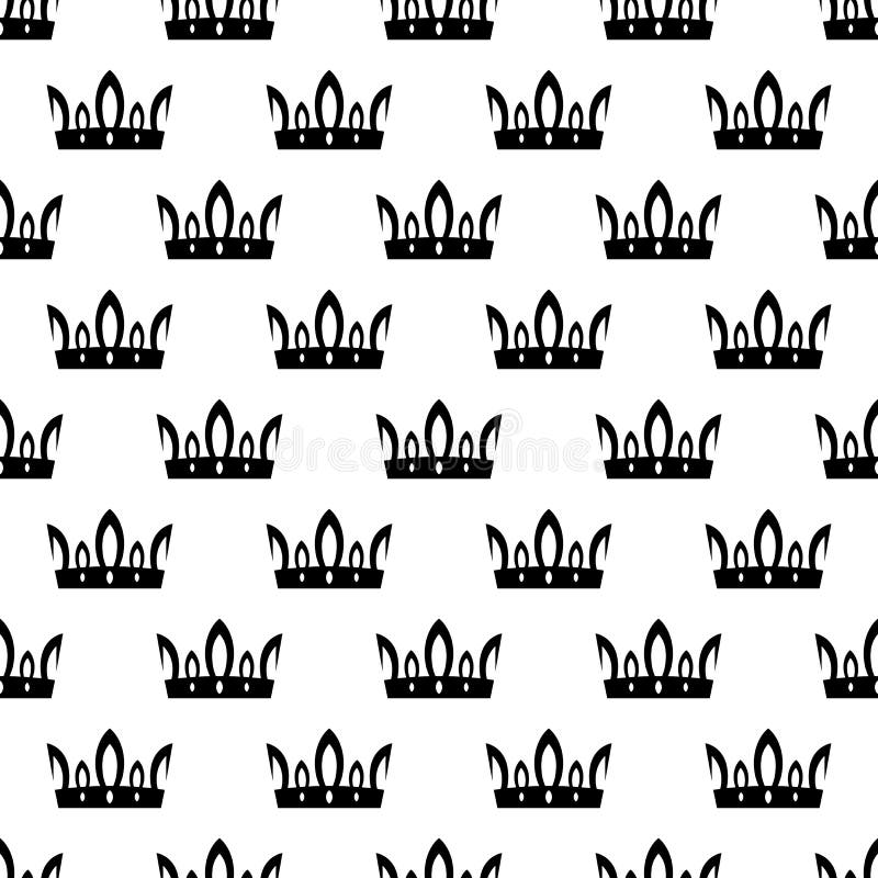 Crown pattern seamless stock vector. Illustration of figure - 78832586