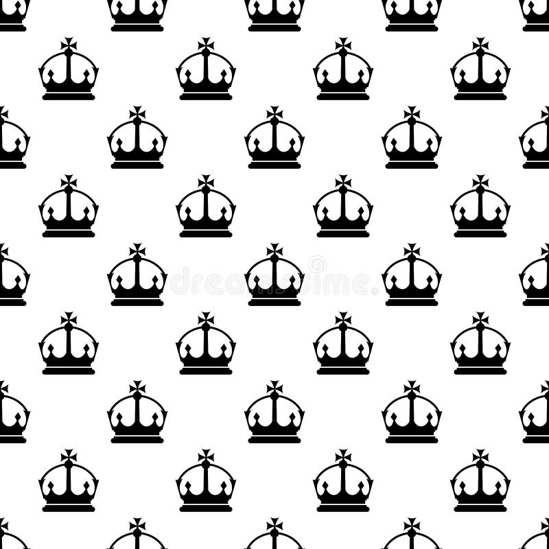 Crown pattern seamless stock vector. Illustration of male - 78832662