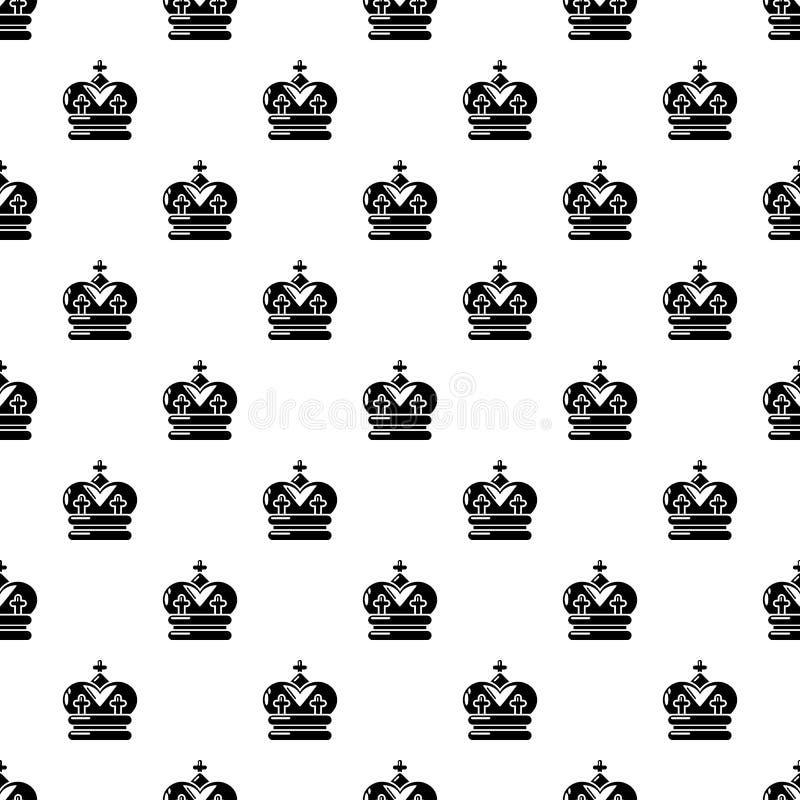 Crown Pattern Vector Seamless Stock Vector - Illustration of coronation ...