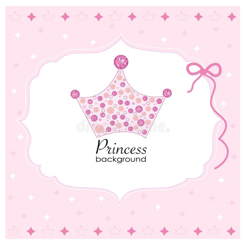 Princess pink background stock vector. Illustration of queen - 61910918