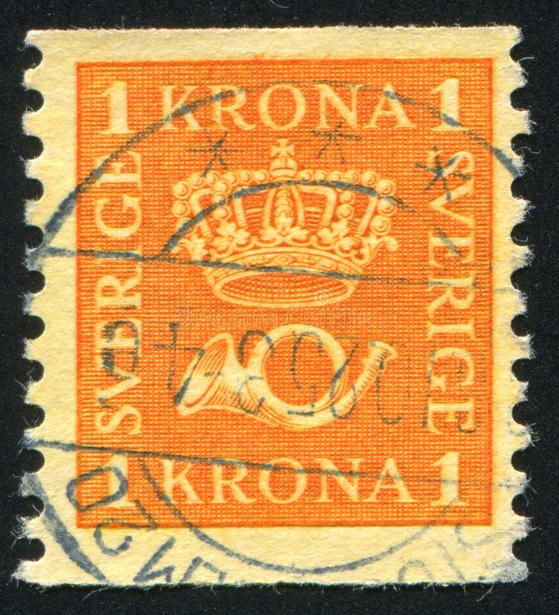 Crown and post horn stock image. Image of coronal, postage - 362448315