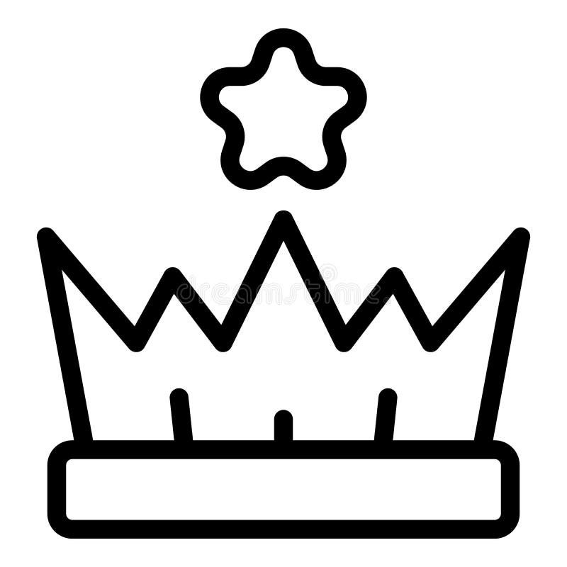 Crown Prize Icon Outline Vector. Draw Lottery Stock Illustration ...
