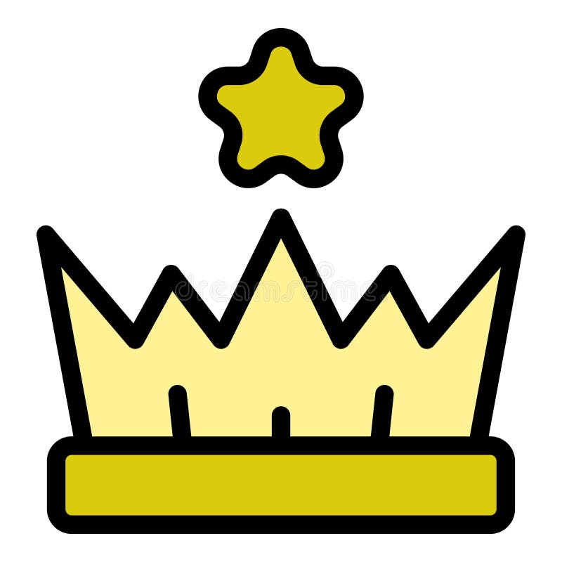 Crown Prize Icon Vector Flat Stock Illustration - Illustration of prize ...