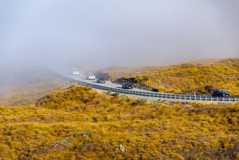 Crown Range Road stock photo. Image of scenery, countryside - 318154510