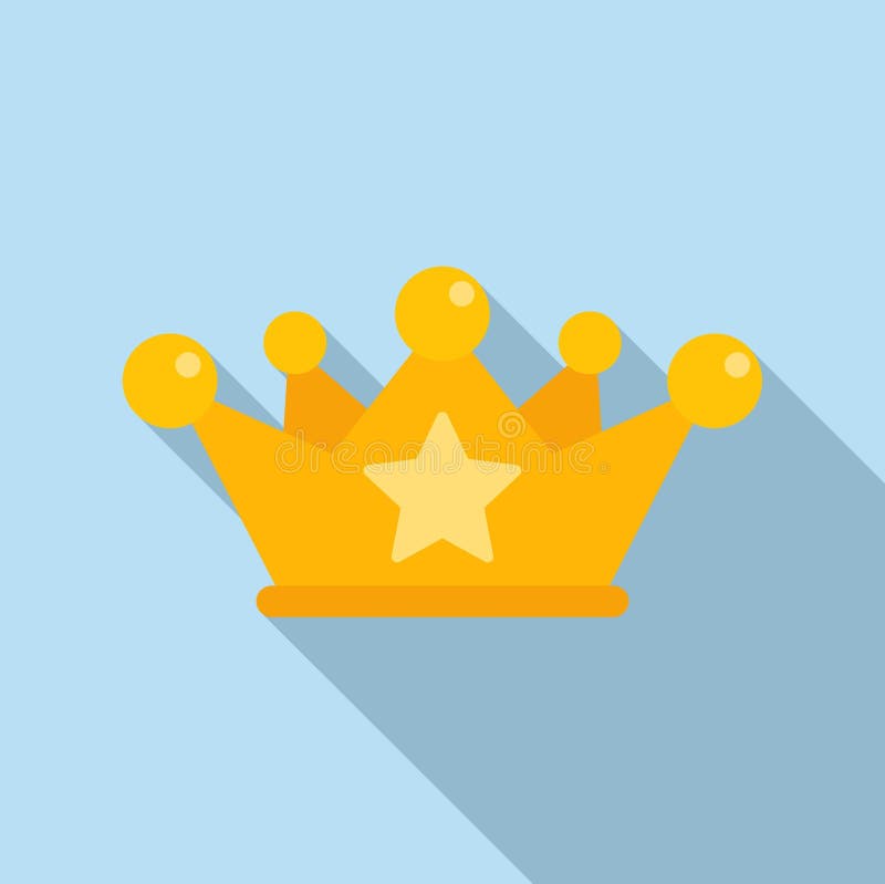 Crown Ranking Icon Flat Vector. Medal Winner Stock Illustration ...