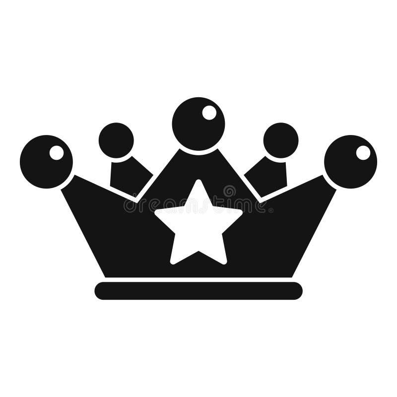 Crown Ranking Icon Simple Vector. Medal Winner Stock Vector ...