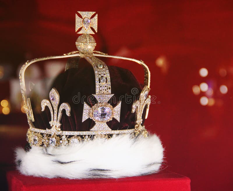 Crown on a red background stock image. Image of coronation - 144335191