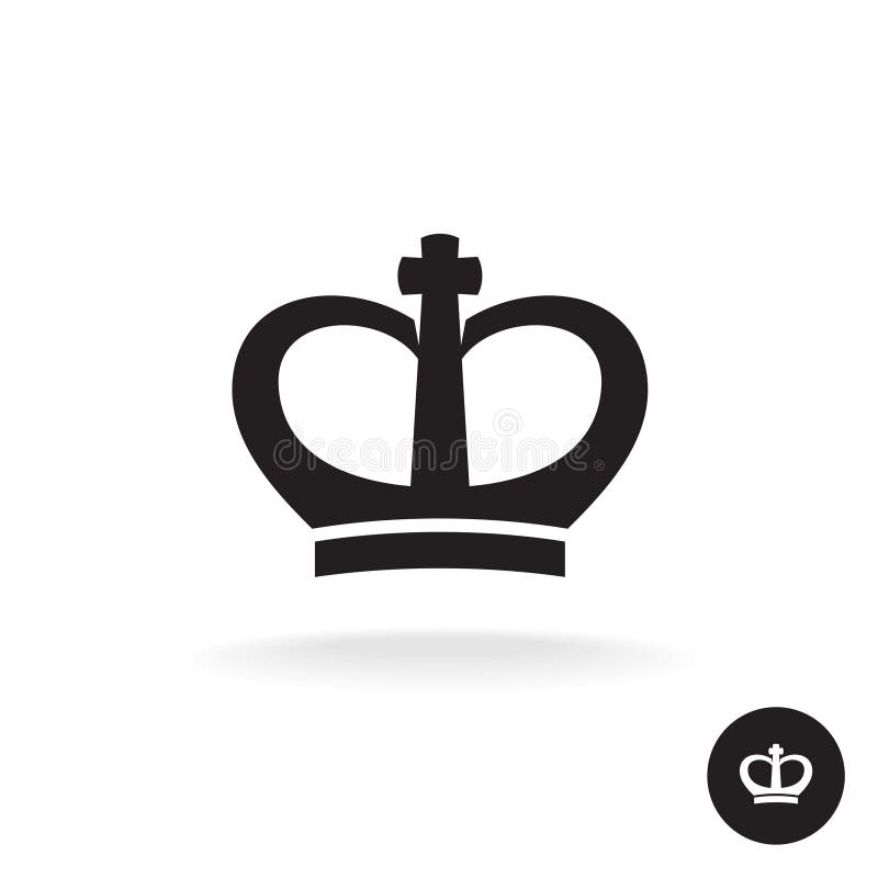 King crown text logo. stock vector. Illustration of logo - 104488182