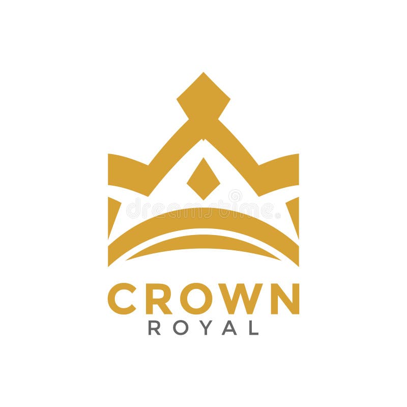 Royal Crown Logo Template with Business Card Design Mockup Stock Vector ...