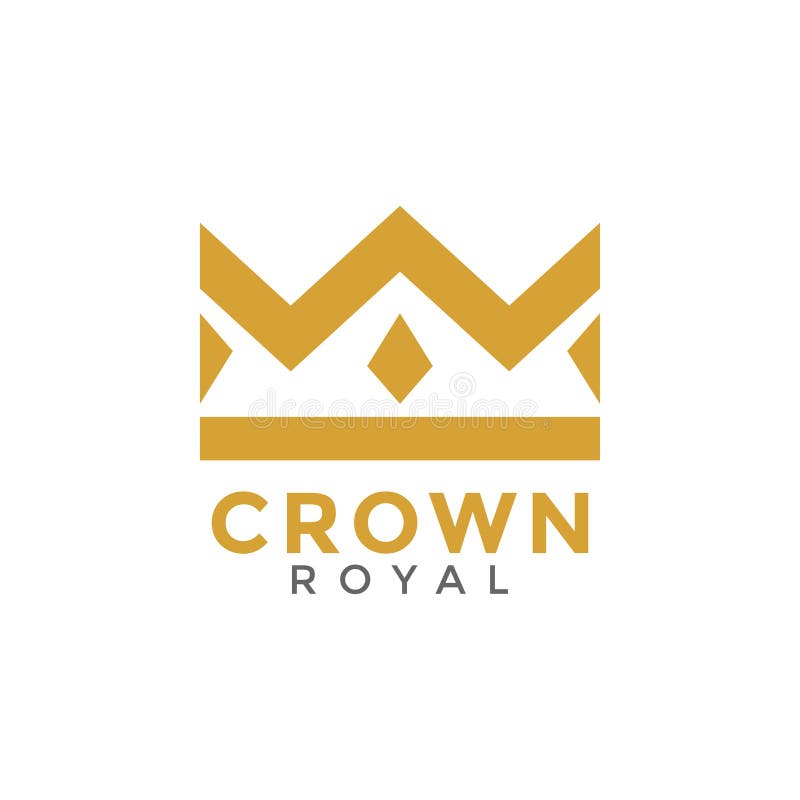 Crown Royal Graphic Design Template Stock Vector - Illustration of king ...