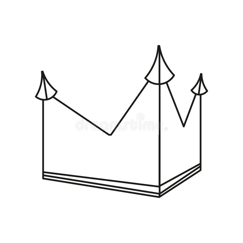 Crown Royalty Monarchy Outline Geometric Stock Illustration ...