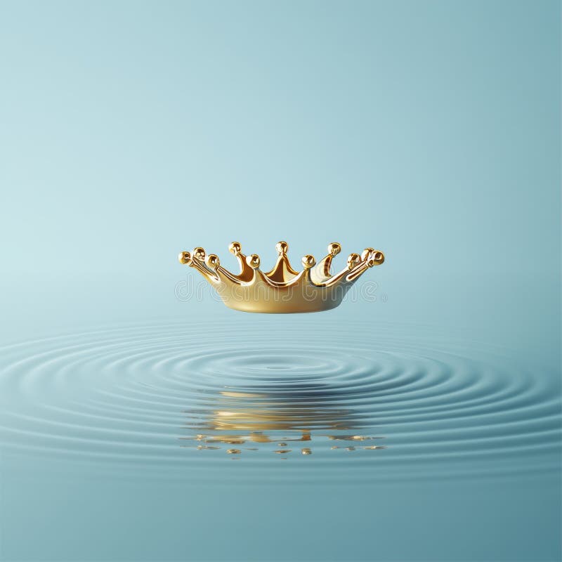 A Crown-shaped Splash is Formed when a Water Drop Falls into a Pool of ...