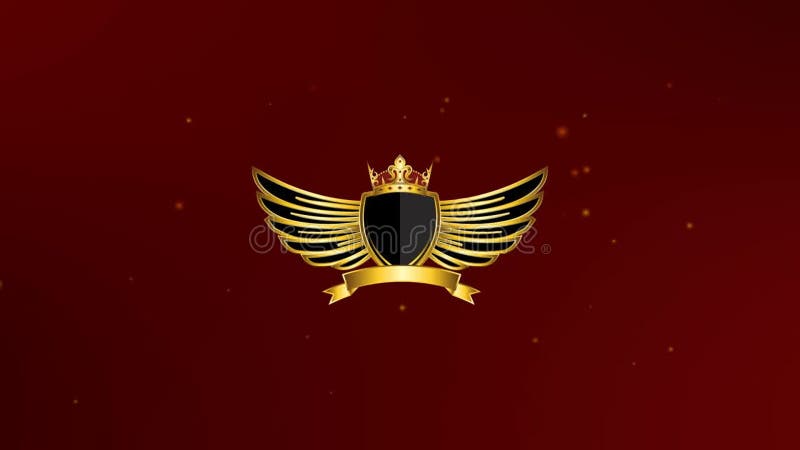 Crown Shield 3d Opening Logo Green Screen Background Stock Video ...