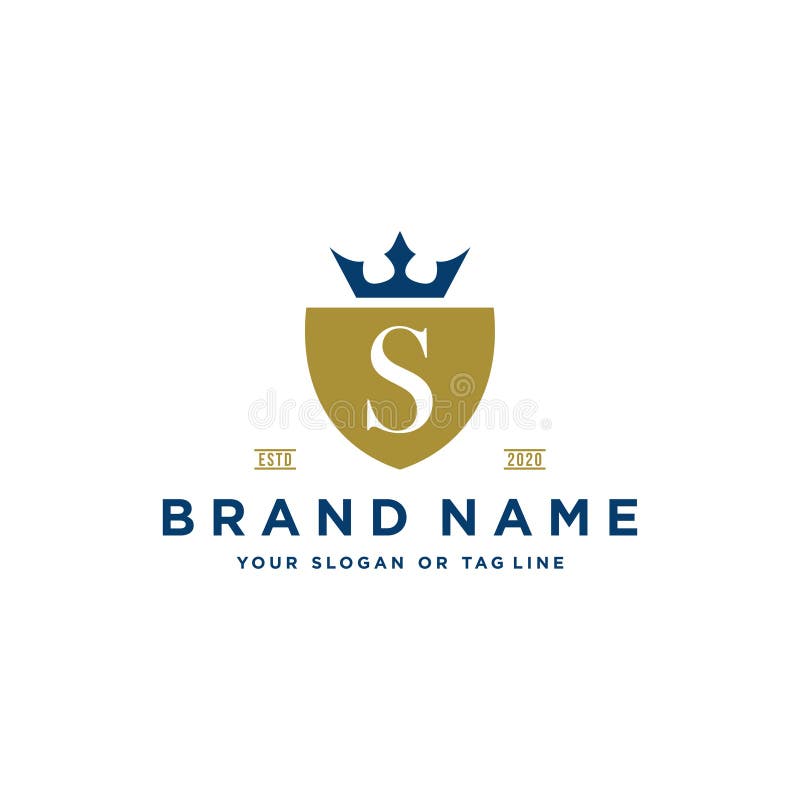 Crown Shield Logo Design Vector Stock Vector - Illustration of head ...