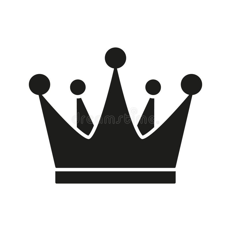 Crown Solid Icon. Royalty, Leadership, and Authority Silhouette Symbol ...