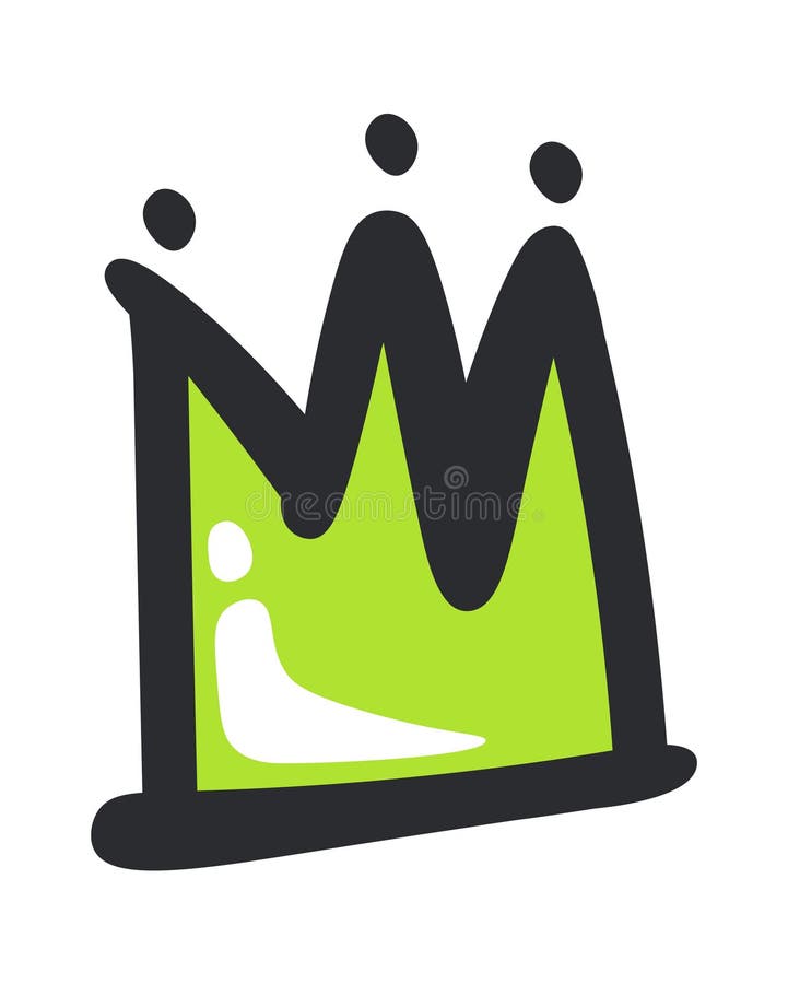 Crown Street Art stock vector. Illustration of black - 275428556