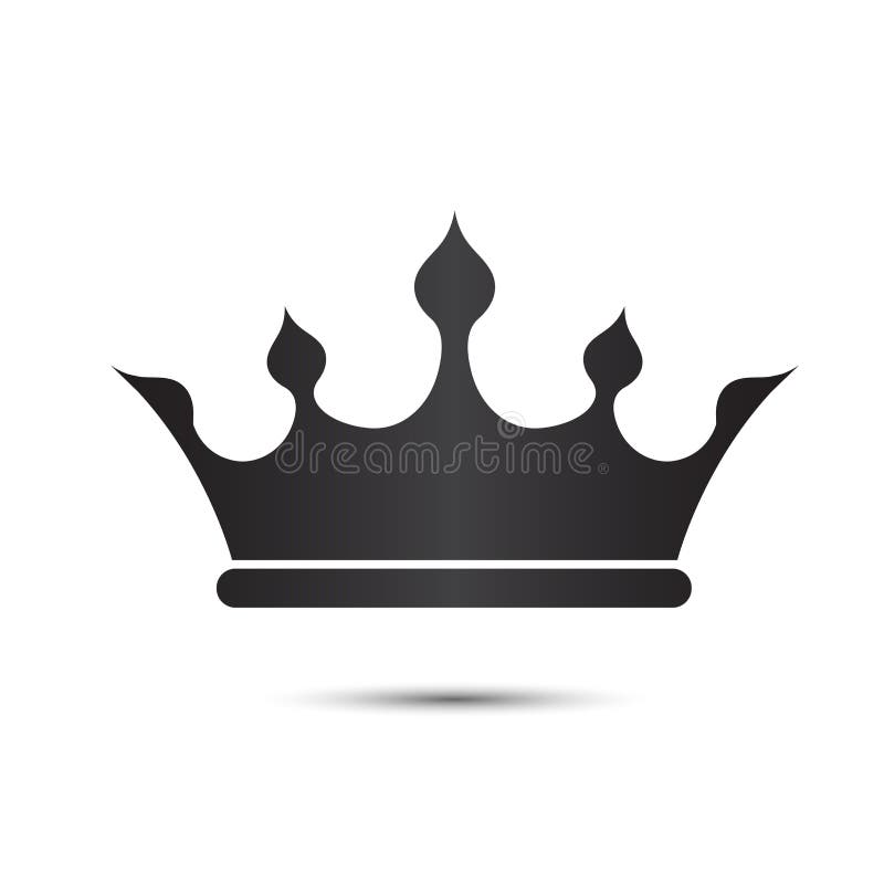 Crown Symbol with Black Color Isolate on White Background ,My De Stock ...