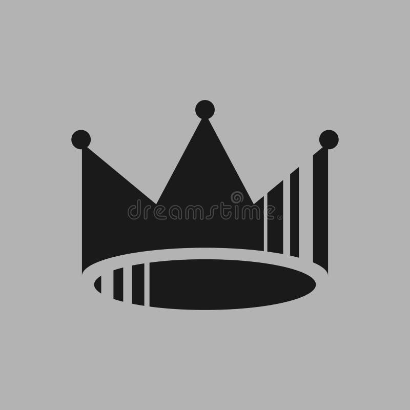 Crown Gray Icon. Royal Tiara, Table Entertainment Symbol Stock Vector ...