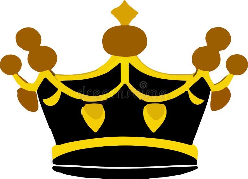 Crown Symbol on White Background Stock Vector - Illustration of ...