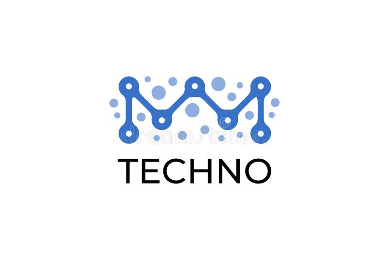 Crown Technology Logo. Modern Futuristic Vector Symbol Stock Vector ...