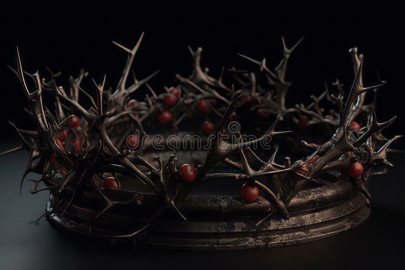 Crown Thorns Gothic. Generate Ai Stock Image - Image of embellishment ...