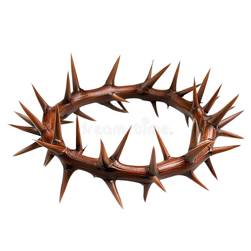 Crown of Thorns with Sharp Spikes, Symbolizing Sacrifice and Suffering ...