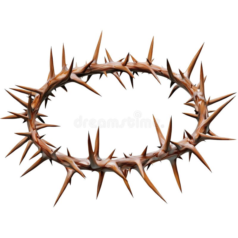 Crown of Thorns with Sharp Spikes, Symbolizing Suffering and Sacrifice ...