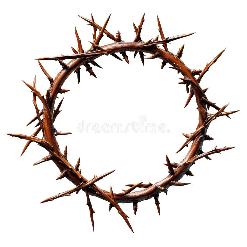 Crown of Thorns with Sharp Spikes, Symbolizing Suffering and Sacrifice ...