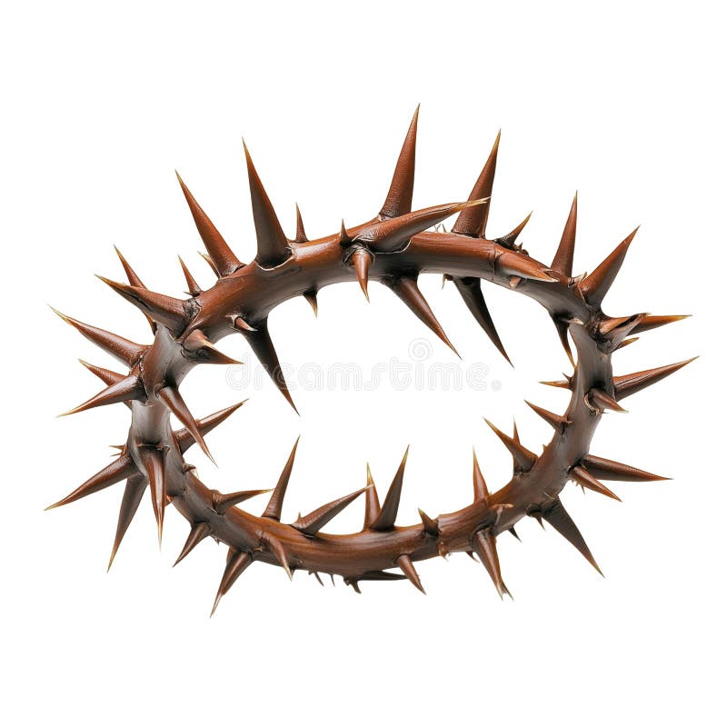 Crown of Thorns with Sharp Spikes, Symbolizing Suffering and Sacrifice ...