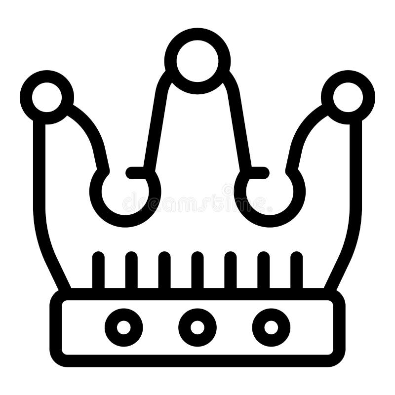 Crown Trophy Icon Outline Vector. Win Medal Stock Vector - Illustration ...