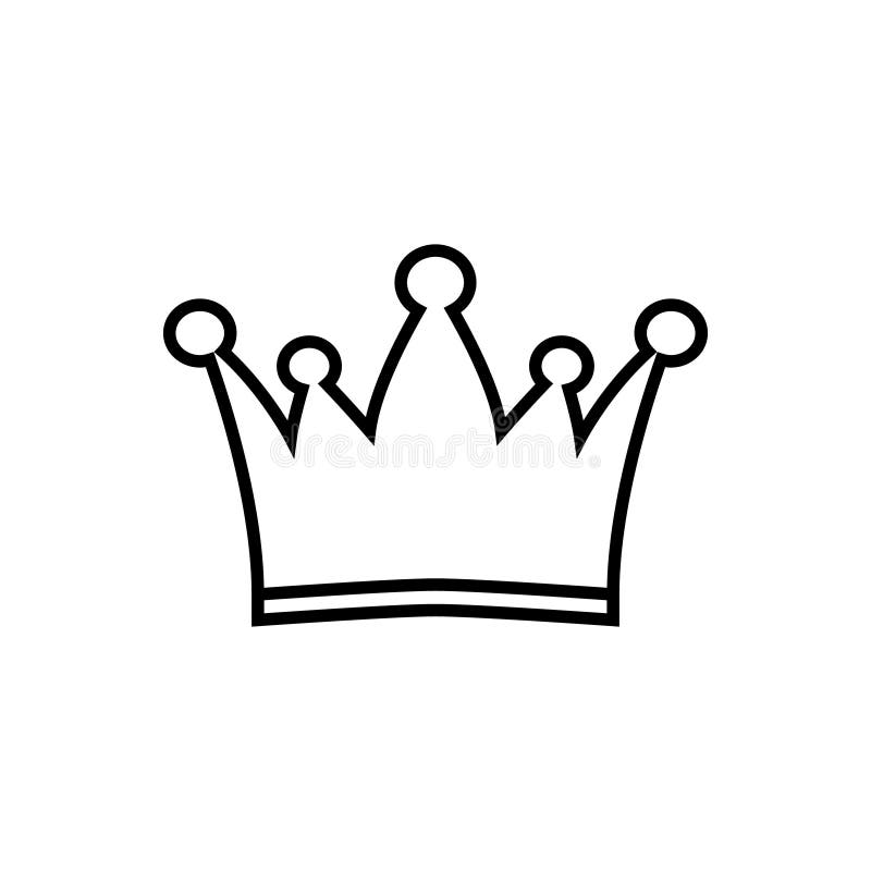 Crown Vector Icon King Illustration Sign Queen Symbol Monarchy Mark