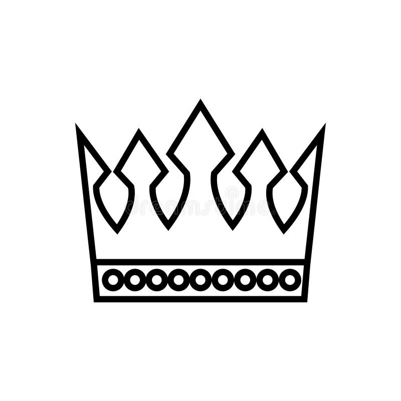 Crown Vector Icon King Illustration Sign Queen Symbol Monarchy Mark