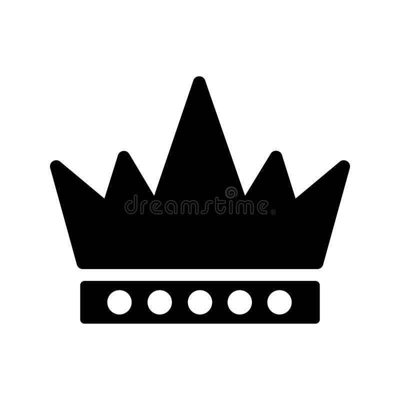 Crown Vector Icon King Illustration Sign Queen Symbol Monarchy Mark