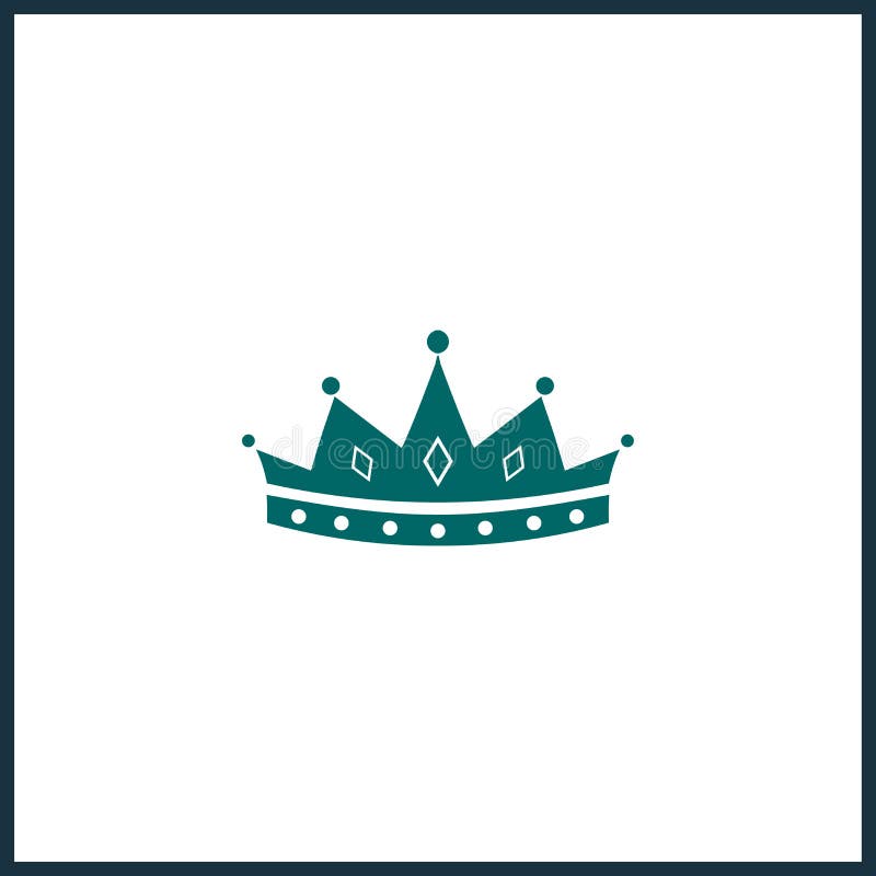 Crown Vector Icon King Crown Simple Icon Stock Illustration ...