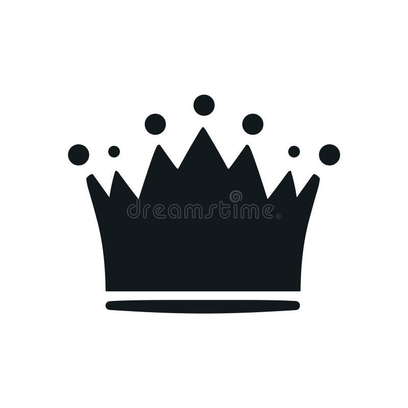 Crown Vector King Icon. Princess Queen Simple Crown Icon Shape Stock ...