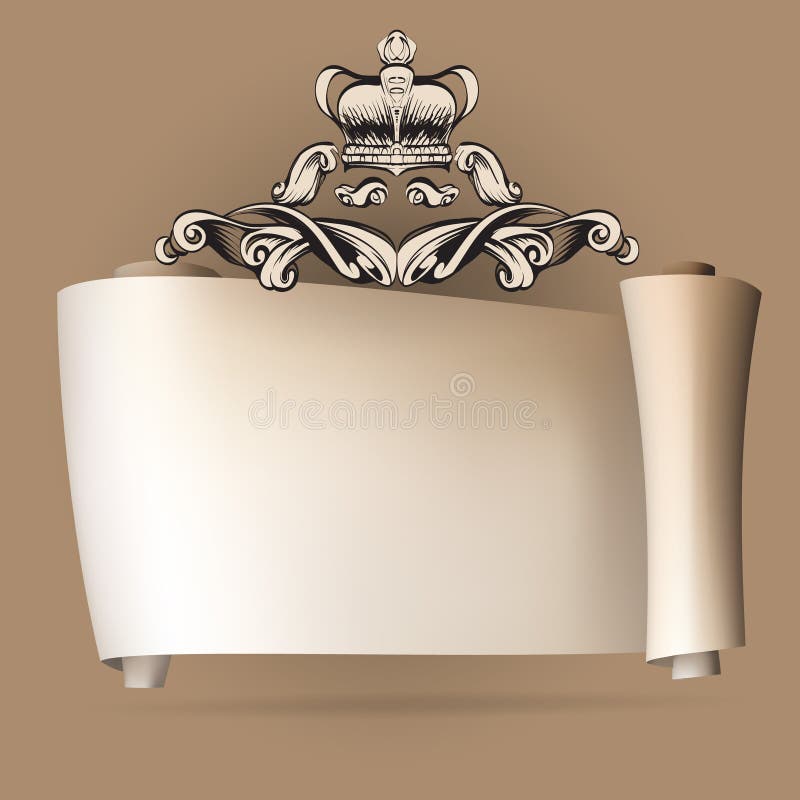Crown Vector, Roll Coiled Tube, Pattern Texture Background for Design ...