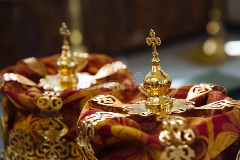 The Crown for a Wedding in the Church Stock Photo - Image of diadem ...