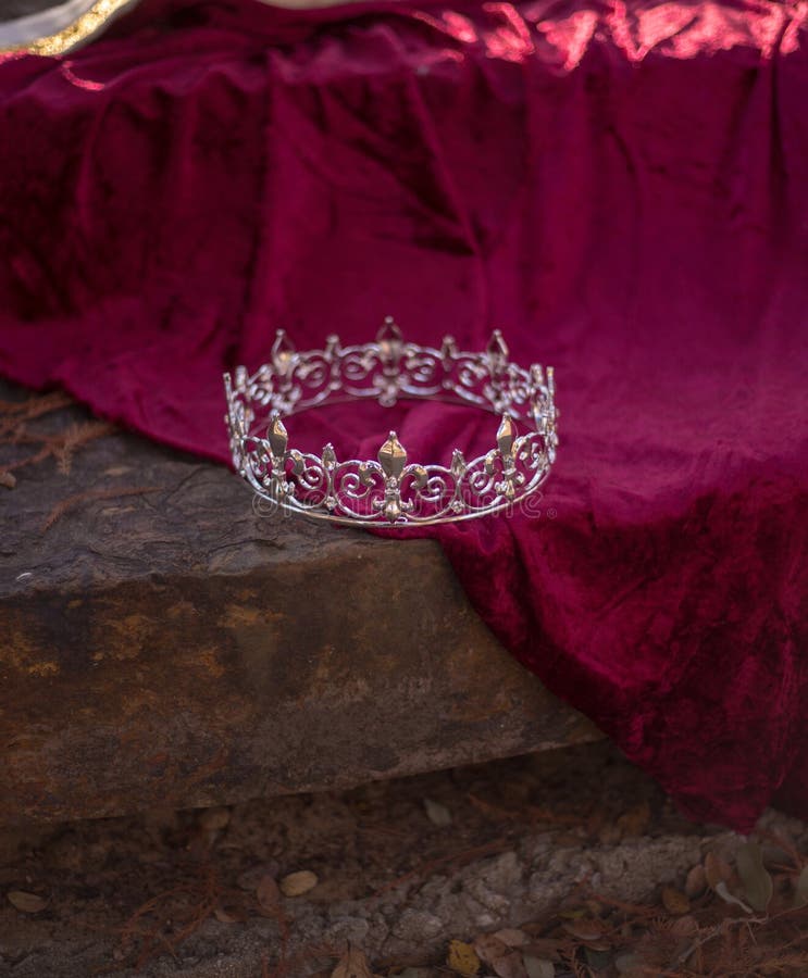 Crown Y El Traje Del Rey Abandonado Imagen de archivo - Imagen de trono ...