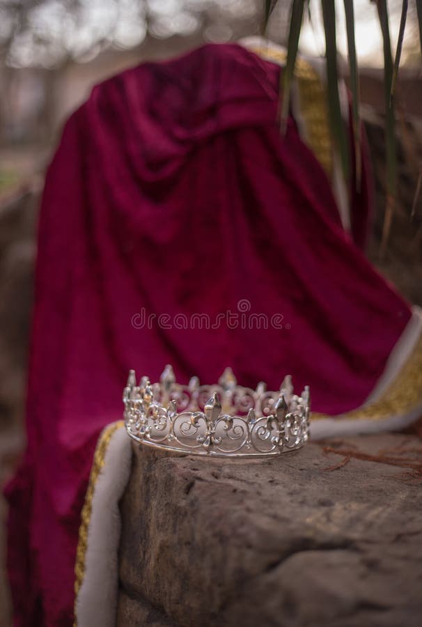 Crown Y El Traje Del Rey Abandonado Imagen de archivo - Imagen de ...