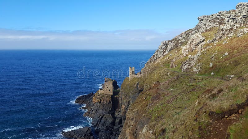 The Crowns and Cliff , Botallack Mine, Cornwall UK Stock Photo - Image ...