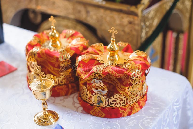 Crowns with Crosses on Top stock image. Image of crown - 69882233